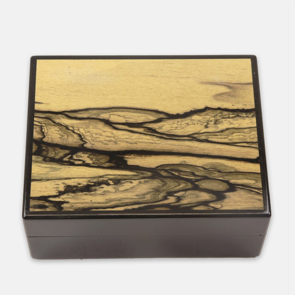 Coffret bijoux – Modèle 1 – Ebène blanc et poirier noirci – Walter Bellini